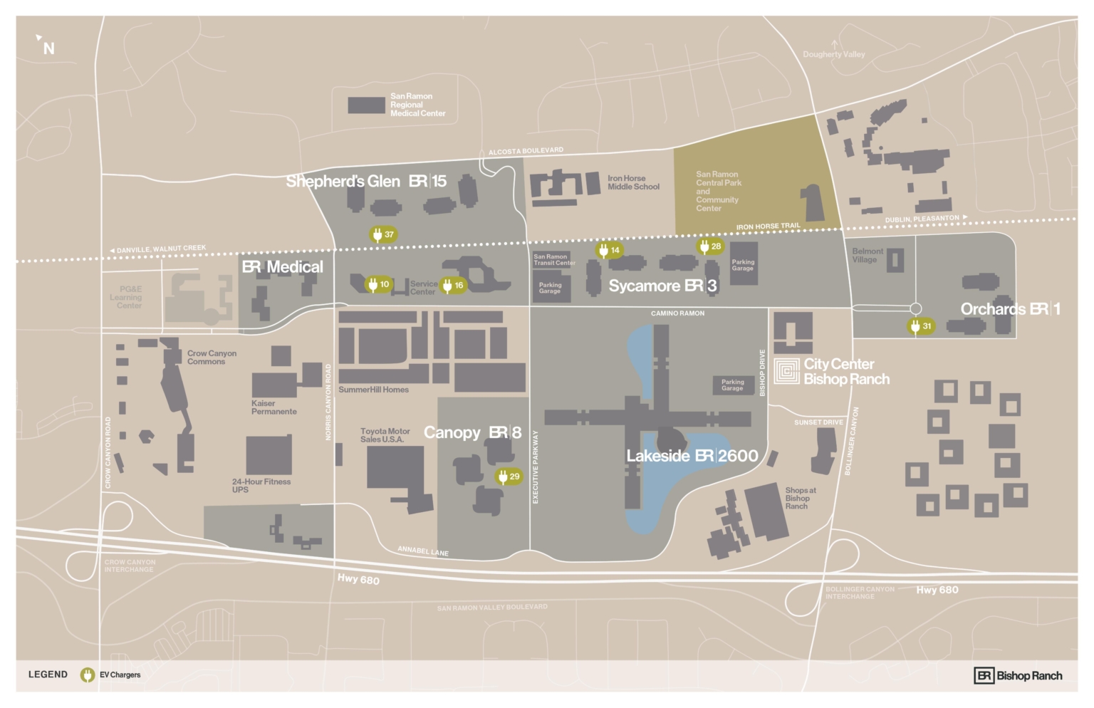 Bishop Ranch Tenant Hub | Electric Vehicle Charging Hubs | Bishop Ranch